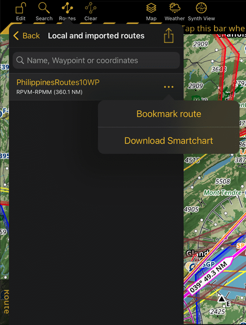 Route Planning — Air Navigation Pro manual 8.3 documentation