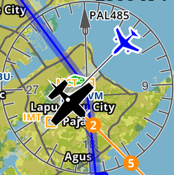 Map options menu — Air Navigation Pro manual 8.3 documentation